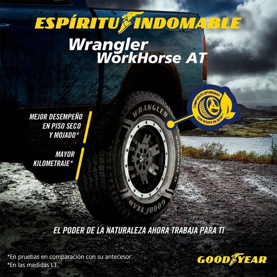 Llantas GOODYEAR WRANGLER WORKHORSE AT LT245/75R16 | Virtual Llantas
